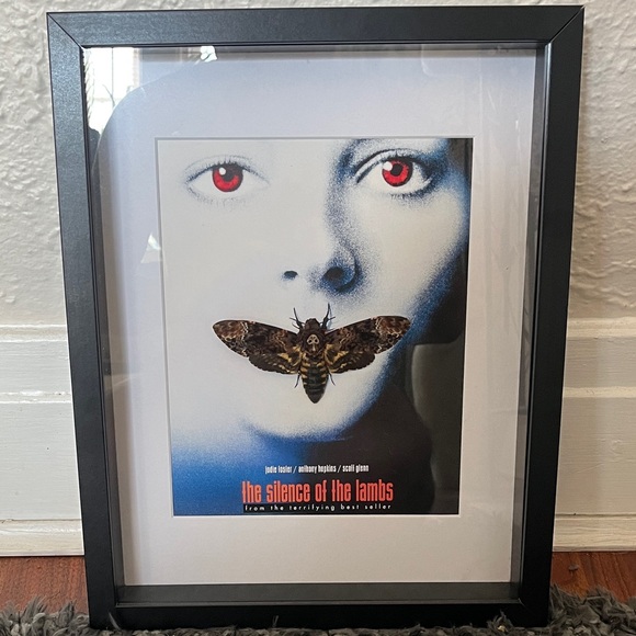 Art | Shadow Box Silence Of The Lambs Poster With Real Moth | Poshmark